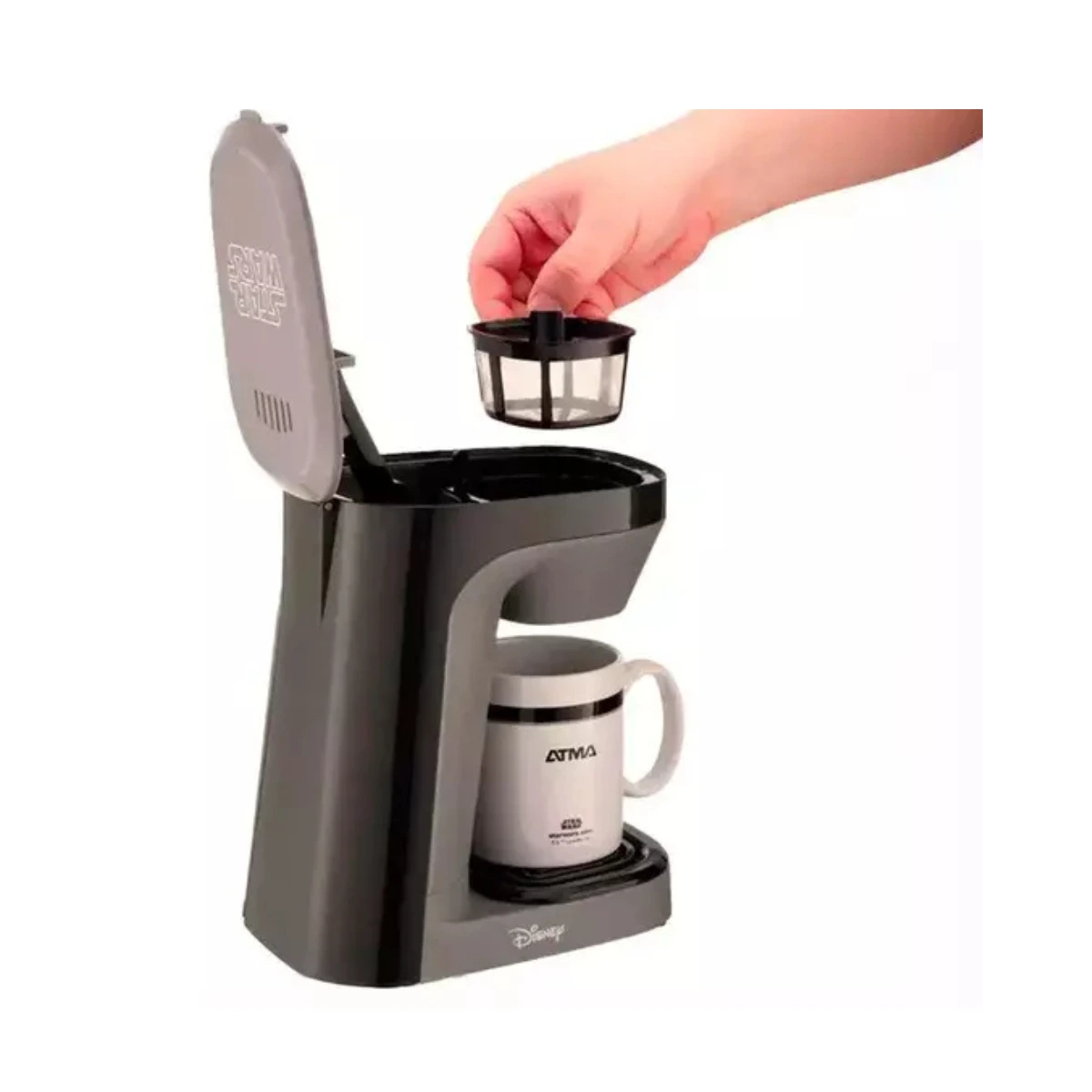 Cafetera Star Wars Atma CAAT1181SWP 550W Gris - Tevelin S.A.